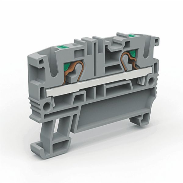 Savienojuma spaile push-in 4 mm² pelēka EFC400GR (Cabur), Push-in spailes, Termināla spailes ...